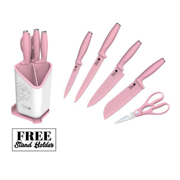 STEIN COOKWARE KNIVES SET STARLA PINK SERIES | MDP - IT and Electronic Superstore