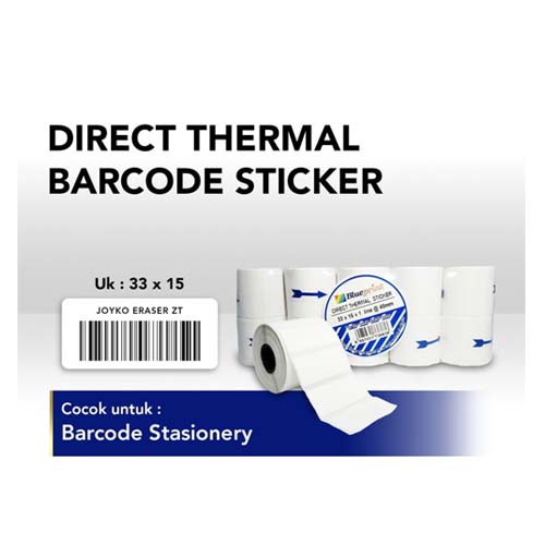 STIKER LABEL BLUEPRINT 33X15X1@500 FOR THERMAL LABEL PRINTER (BP ...