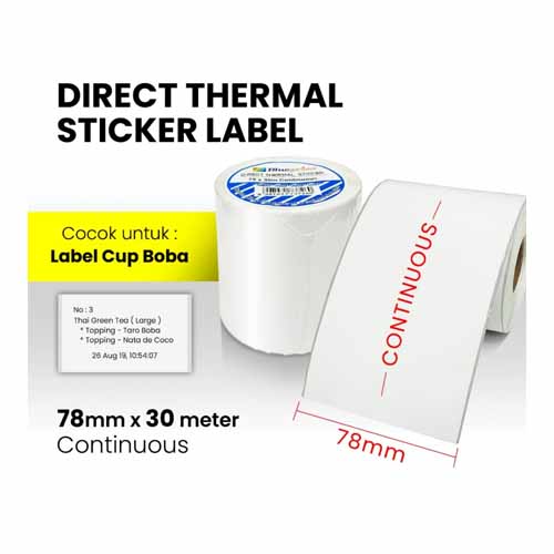 KERTAS LABEL BARCODE BLUEPRINT UK 78MM X 30MM CONTINOUS (BP-DTS7830C ...