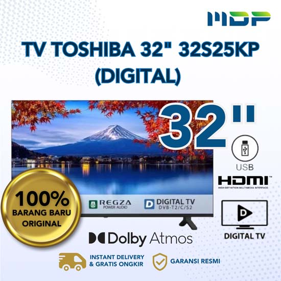 LED TV TOSHIBA 32" 32S25KP (DIGITAL) | MDP - IT and Electronic Superstore