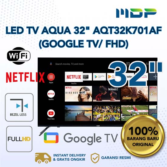 LED TV AQUA 32" AQT32K701AF ( GOOGLE TV/ FHD) | MDP - IT and Electronic Superstore
