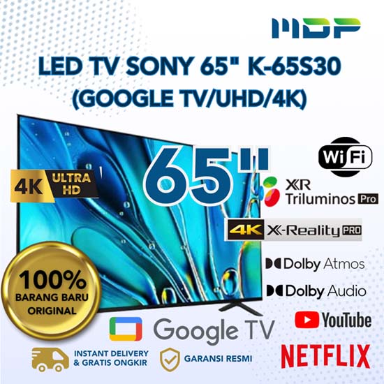LED TV SONY 65" K-65S30 IA2 ( GOOGLE TV/UHD/4K) | MDP - IT and ...