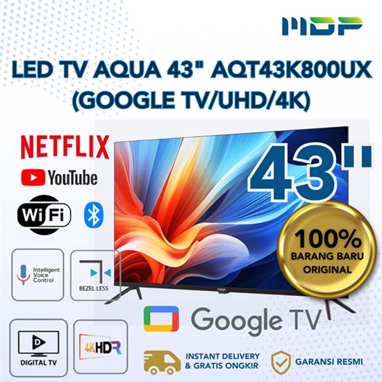 LED TV AQUA 43" AQT43K800UX (GOOGLE TV/UHD/4K) | MDP - IT and ...