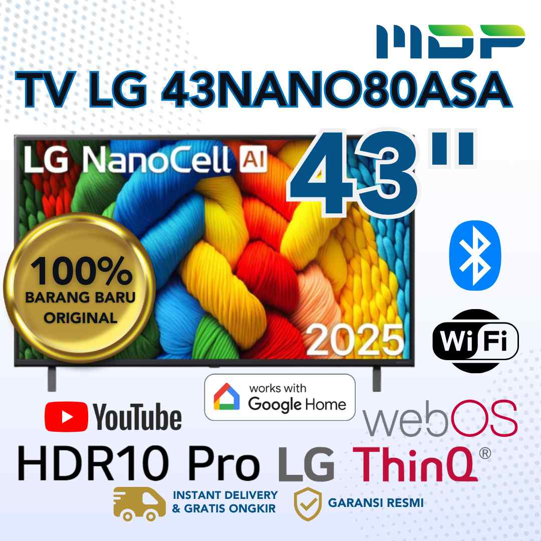 LED TV LG 43" 43NANO80ASA ( AI SMART TV / 4K ) 2025 | MDP - IT and ...