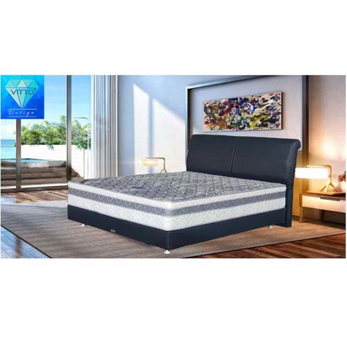 MATRAS SPRINGBED OCEAN VITTO R-CLASS DUO/R-CLASS WHITE/BROWN 180X200 ...