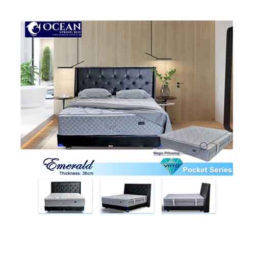 MATRAS SPRINGBED OCEAN VITTO EMERALD 180 (INCLUDE:HL1020,HL1021) | MDP ...