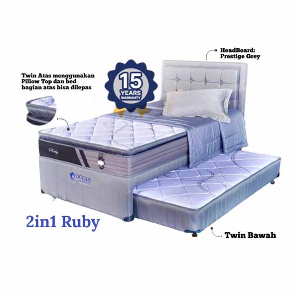 INDUK 2 IN 1 SPRINGBED OCEAN RUBY (120X200)(INCLUDE:HL1087,HL1088) | MDP - IT and Electronic ...