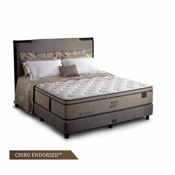 SPRINGBED KINGKOIL CHIRO ENDORSED BEDSET ANTELOPE 180X200(INCLUDE ...