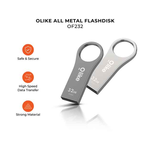 OLIKE 32GB ALL METAL ROTABLE FLASHDISK OF232 | MDP - IT and Electronic ...