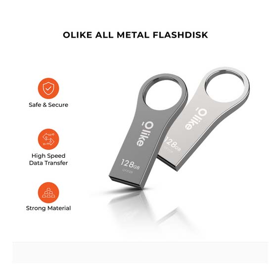 MEMORY CARD OLIKE 128GB ALL METAL ROTABLE FLASHDISK OF2128 (MIX COLOR ...