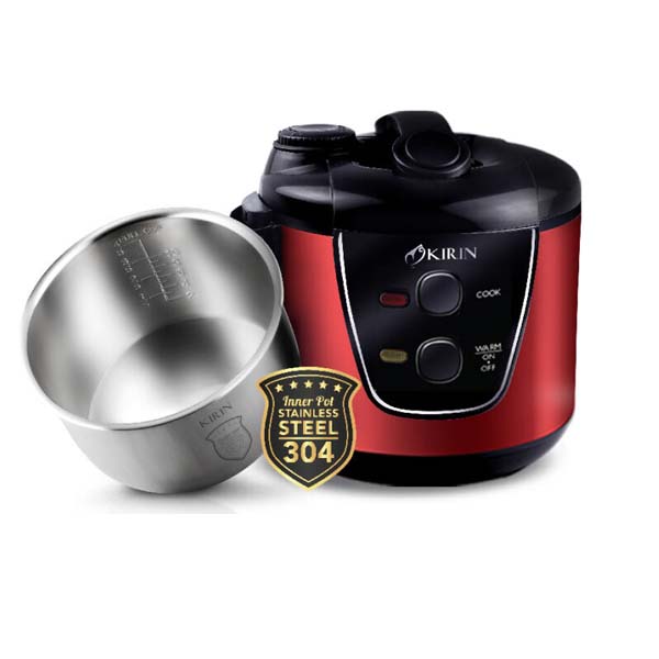 RICE COOKER KIRIN KRC-389SS RED 2L | MDP - IT and Electronic Superstore