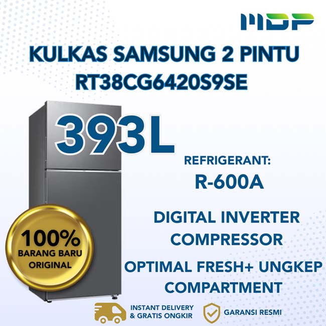 KULKAS SAMSUNG RT38CG6420S9SE (2 DOOR 393L) | MDP - IT and Electronic ...