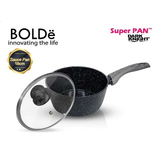 BOLDE SUPER PAN (SAUCEPAN 18CM) +GLASS LID DARK KNIGHT | MDP - IT and ...