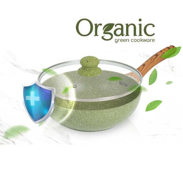 BOLDE ORGANIC GREEN WOOK 24CM +LID | MDP - IT and Electronic Superstore