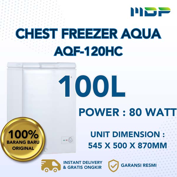 CHEST FREEZER AQUA AQF-120HC (100L) WHITE | MDP - IT and Electronic ...