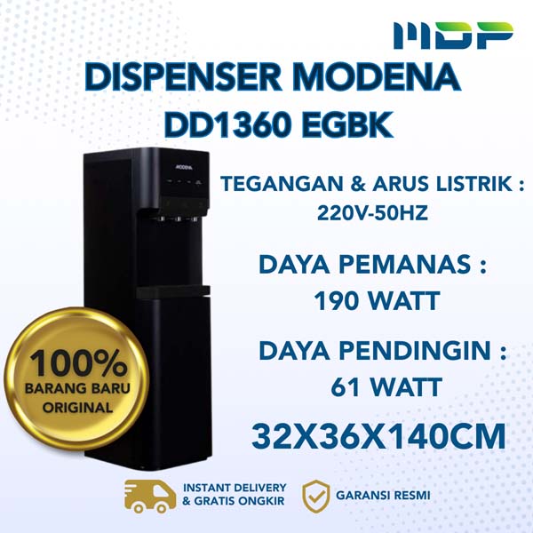 DISPENSER MODENA DD1360EGBK ( GALON BAWAH) | MDP - IT and Electronic ...