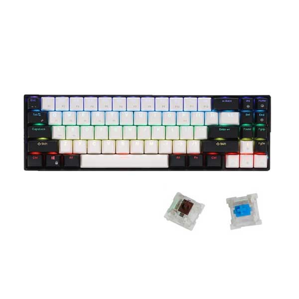 KEYBOARD GAMING REXUS MECHANICAL DAXA M71 PRO BLUE/BROWN SWITCH DUAL ...