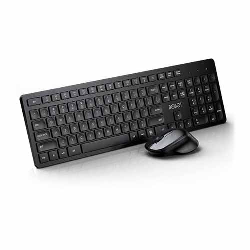 KEYBOARD MOUSE COMBO ROBOT KM4000 BLACK WIRELESS | MDP - IT and ...