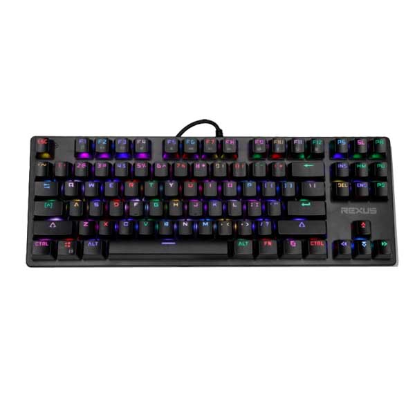 KEYBOARD GAMING REXUS MECHANICAL MX9 TKL BK- BROWN/RED SWITCH | MDP ...