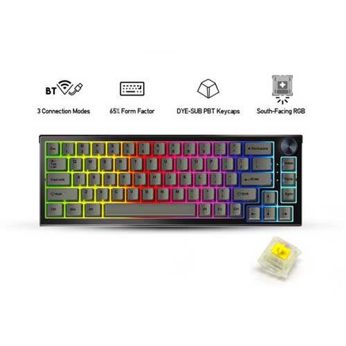 FANTECH GAMING KEYBOARD MAXFIT 67 MK-858 BLACK YELLOW SWITCH | MDP - IT ...