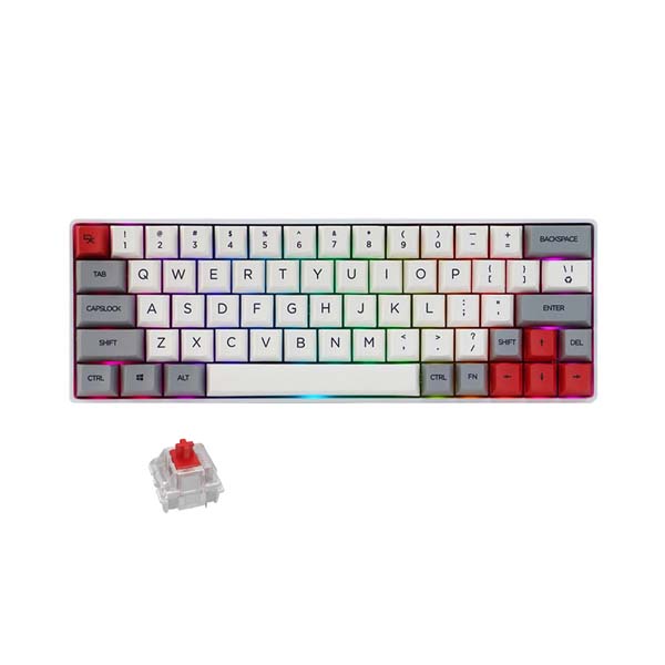 KEYBOARD MECHA DAXA REXUS M64 ULTI 3 CON WHITE GPRO RED SWITCH | MDP ...