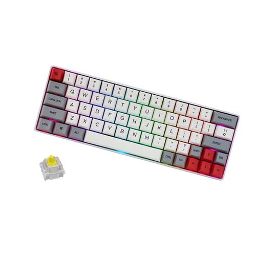 KEYBOARD MECHA DAXA REXUS M64 ULTI 3 CON WHITE GPRO YELLOW SWITCH | MDP ...