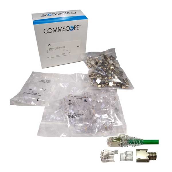 JACK RJ-45 (AMP KIT,8P,MOD PLUG,SOLID) CAT 6 (1 KOTAK ISI 100) 6 ...