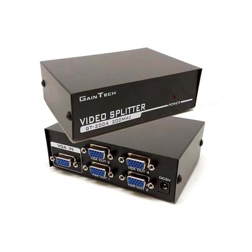 VGA SPLITTER 1 CPU 4 MONITOR GAINTECH | MDP - IT and Electronic Superstore