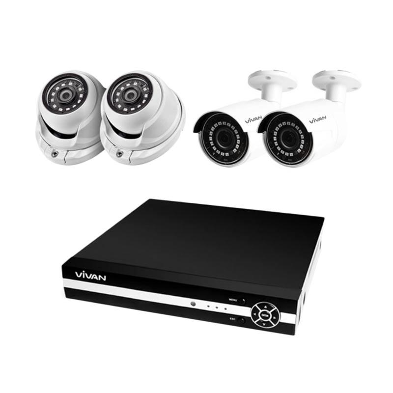 DVR CCTV VIVAN HV704 KIT 2 MP (BLAK+ KIT) | MDP - IT and Electronic Superstore