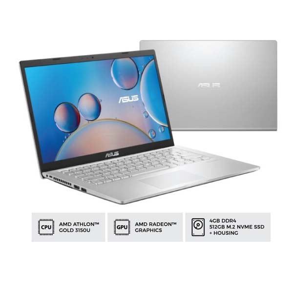 NOTEBOOK ASUS M415DAO-VIPS151 (TRANSPARENT SILVER): AMD ATHLON 3150U ...