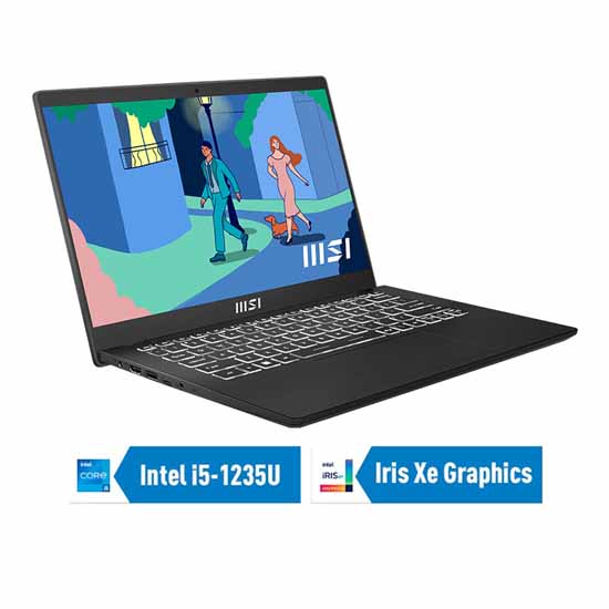 NOTEBOOK MSI MODERN 14 C12MO-819ID ( 9S7-14J112-819) (BLACK) : INTEL ...