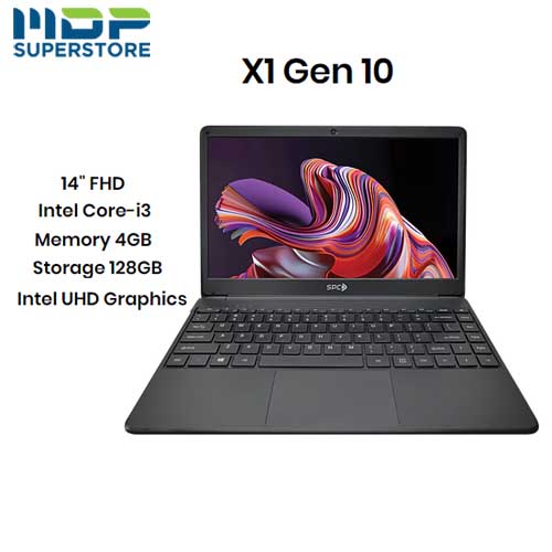 NOTEBOOK SPC X1 (BLACK) : INTEK CORE I3-10110,4GB,128GB SSD,14", WIN 10 ...