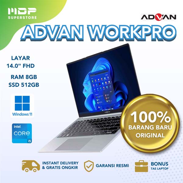 NOTEBOOK ADVAN WORK PRO(GREY) : INTEL CORE I5-1035G7,8GB,512GB SSD ...