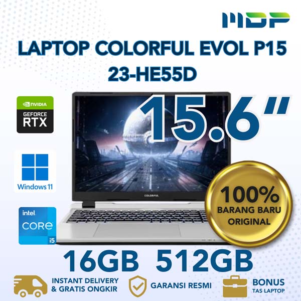 NOTEBOOK COLORFUL EVOL P15 23-HE55D (WHITE) : INTEL CORE I5-12450H ...