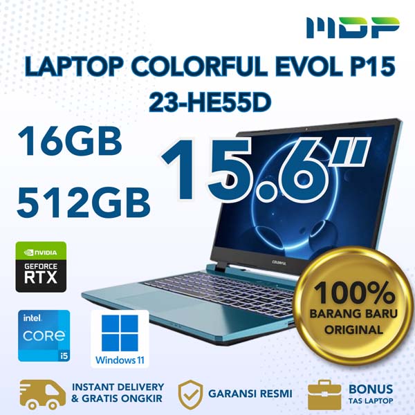 NOTEBOOK COLORFUL EVOL P15 23-HE55D (BLUE) : INTEL CORE I5-12450H ...