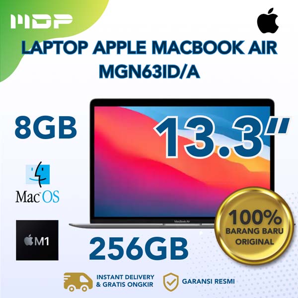 NOTEBOOK APPLE MACBOOK AIR MGN63ID/A :MBA 13" : M1 8-CORE CPU AND 7 ...
