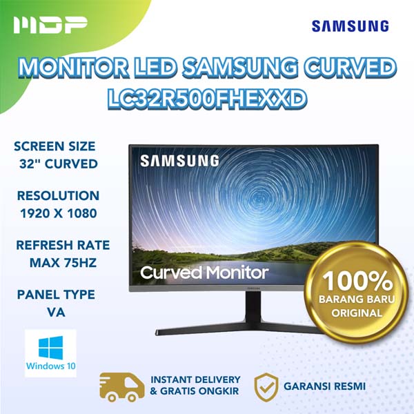 MONITOR SAMSUNG CURVED LED LC32R500FHEXXD : 32" 75HZ FULL HD BEZEL-LESS ...