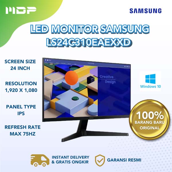 MONITOR SAMSUNG LED 24" LS24C310EAEXXD : IPS 75HZ 5MS (GTG) | MDP - IT ...