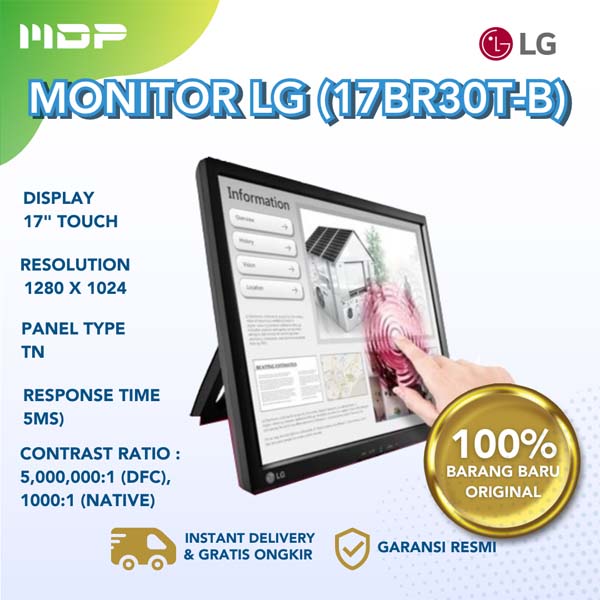 LCD MONITOR LG 17" 17BR30T-B TOUCH SCREEN | MDP - IT and Electronic ...