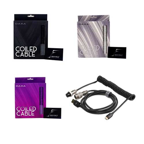 KABEL USB COILED DAXA DX-CC1 TYPE-C VIOLET/GREY/WHITE REXUS | MDP - IT ...