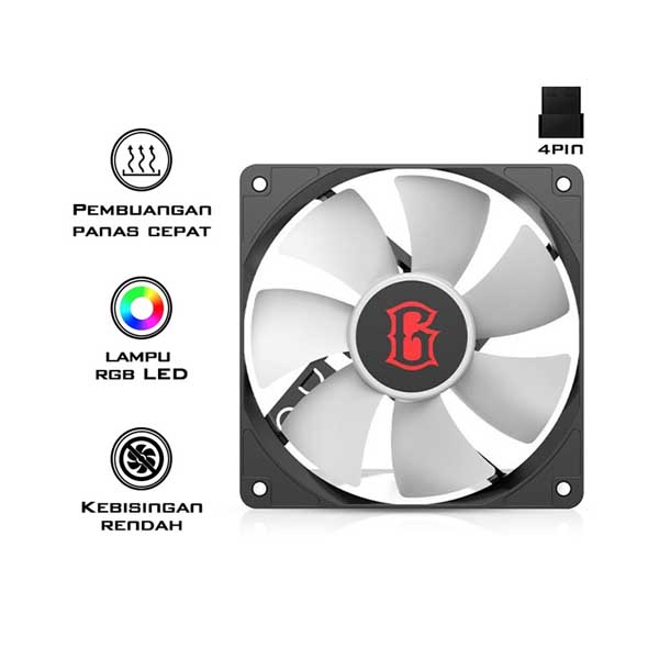 GAMEN CASE FAN GCF100 BLACK | MDP - IT and Electronic Superstore