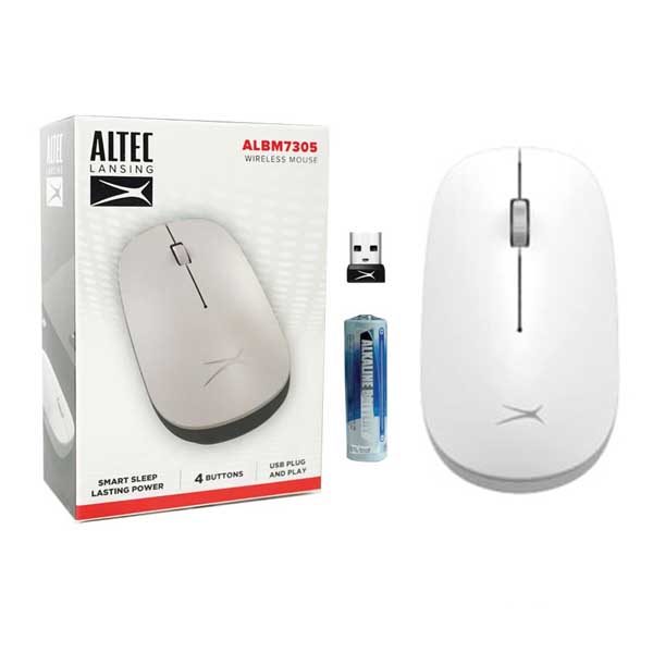 ALTEC LANSING MOUSE WIRELESS ALBM7305 WH | MDP - IT and Electronic ...
