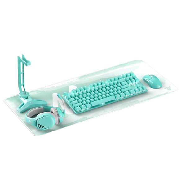 PAKET FANTECH SET MINT EDITION (BLUE SWITCH):INC:KEYBOARD MK-856 RBG ...