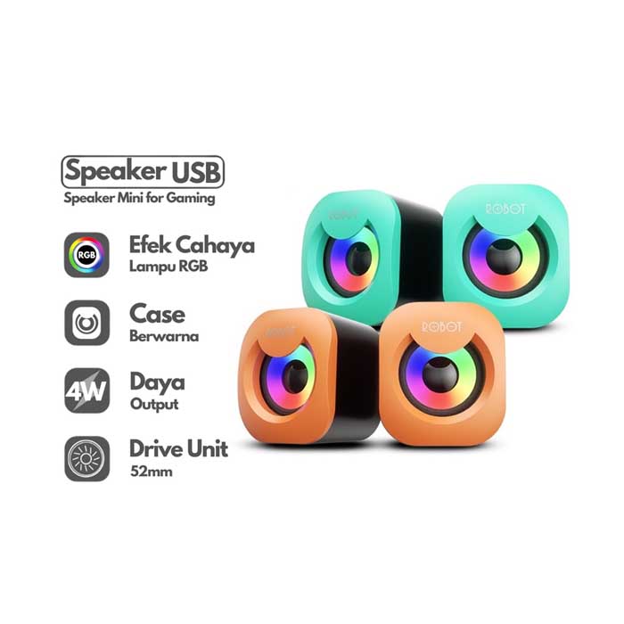 SPEAKER MULTIMEDIA ROBOT RS180 YELLOW/BLUE | MDP - IT and Electronic ...