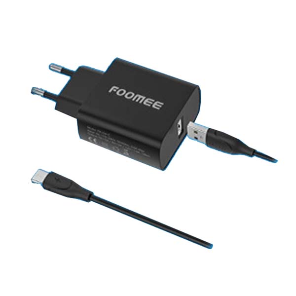 CHARGER TYPE C FOOMEE CHARGER KIT WITH CABLE TYPE C FAST CHARGING QC3 ...