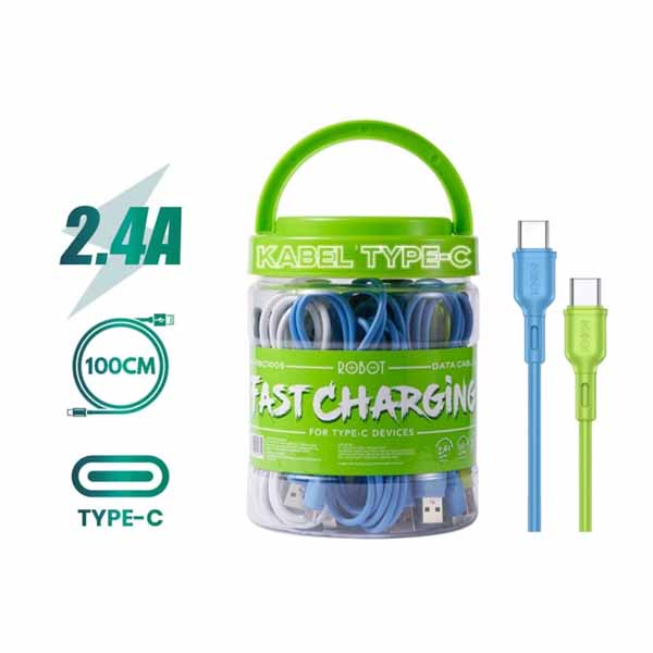 KABEL DATA TYPE C COLORFULL ROBOT RBC100S | MDP - IT and Electronic ...