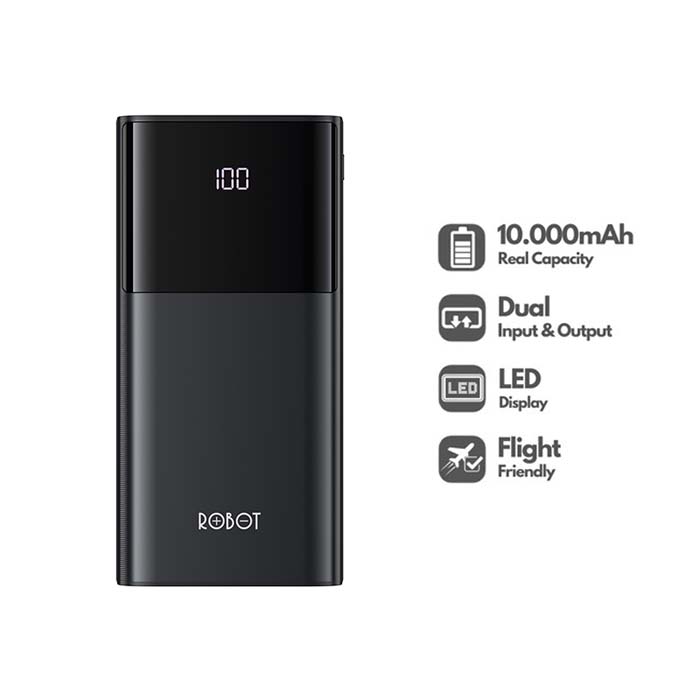 POWER BANK ROBOT RT190S BLACK | MDP - IT and Electronic Superstore