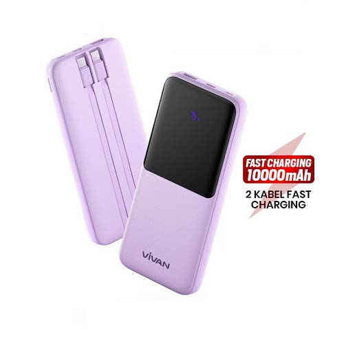POWER BANK VIVAN VPB-E10 LILAC | MDP - IT and Electronic Superstore