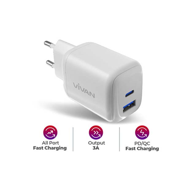 VIVAN QUICK CHARGER GAN01S | MDP - IT and Electronic Superstore