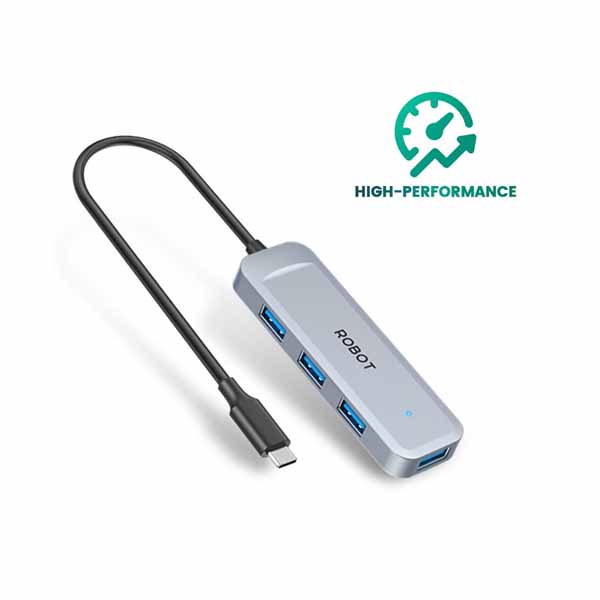ROBOT USB HUB & TYPE C HUB H340C GREY | MDP - IT and Electronic Superstore